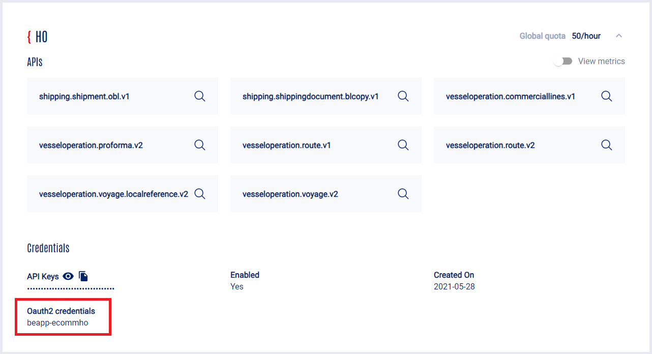 API Portal - CMA CGM